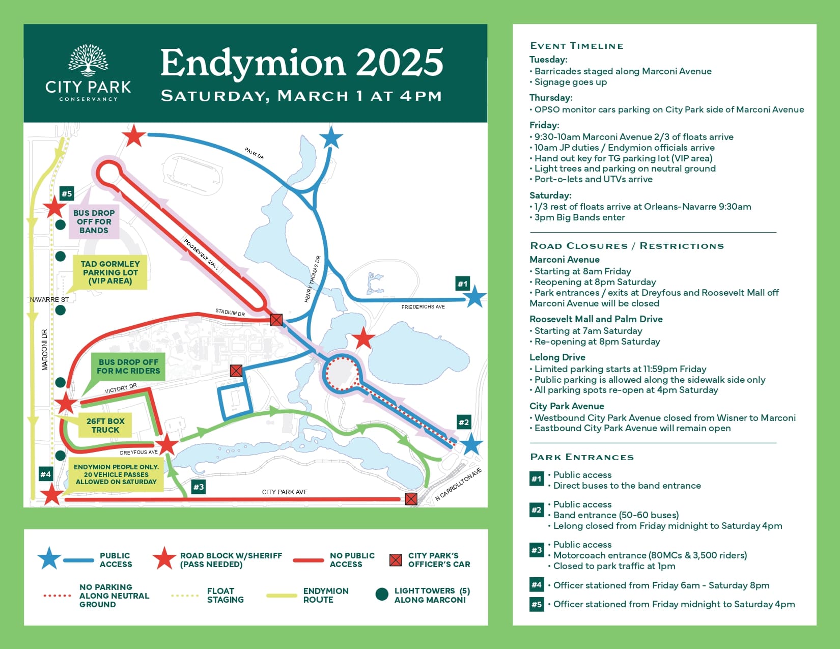 Endymion Impact on Park - New Orleans City Park